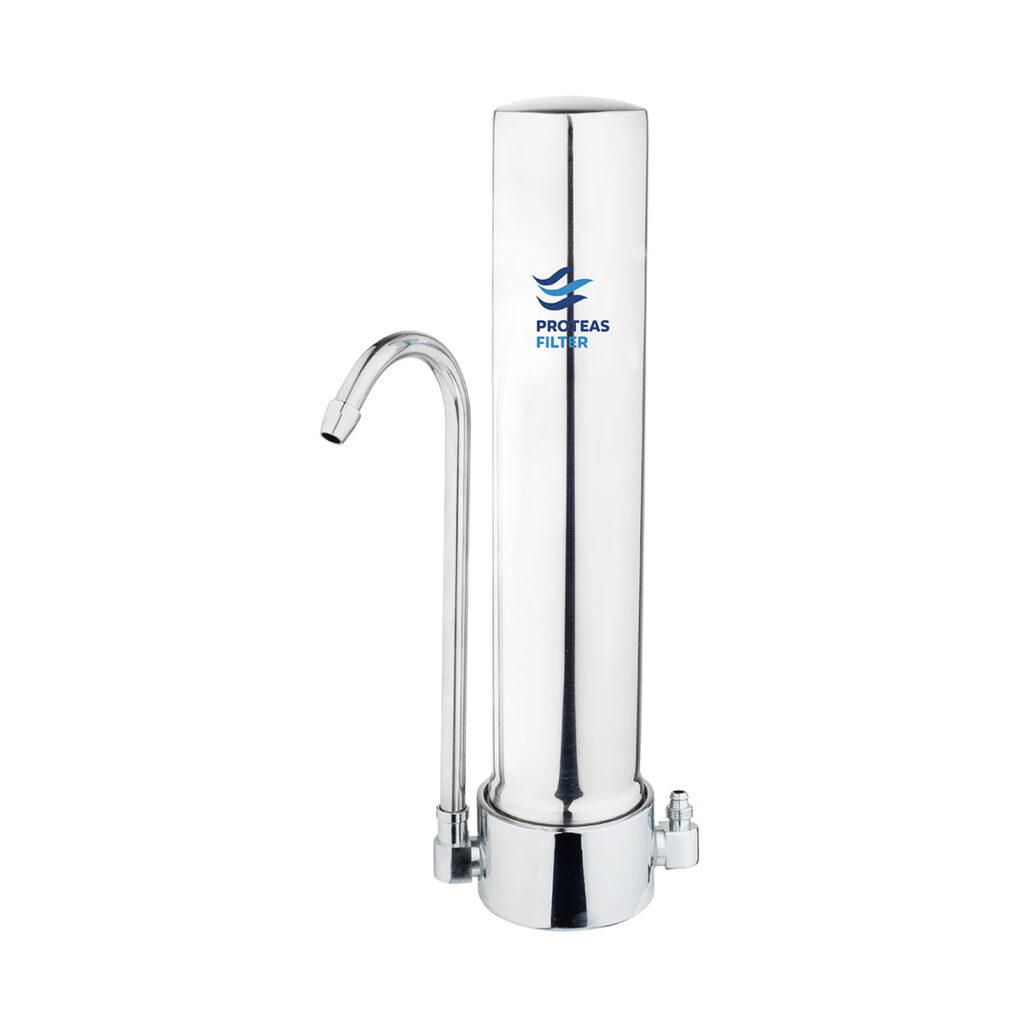 Φίλτρο νερού άνω πάγκου slim line inox - Proteas Filter επαγγελματικά ...