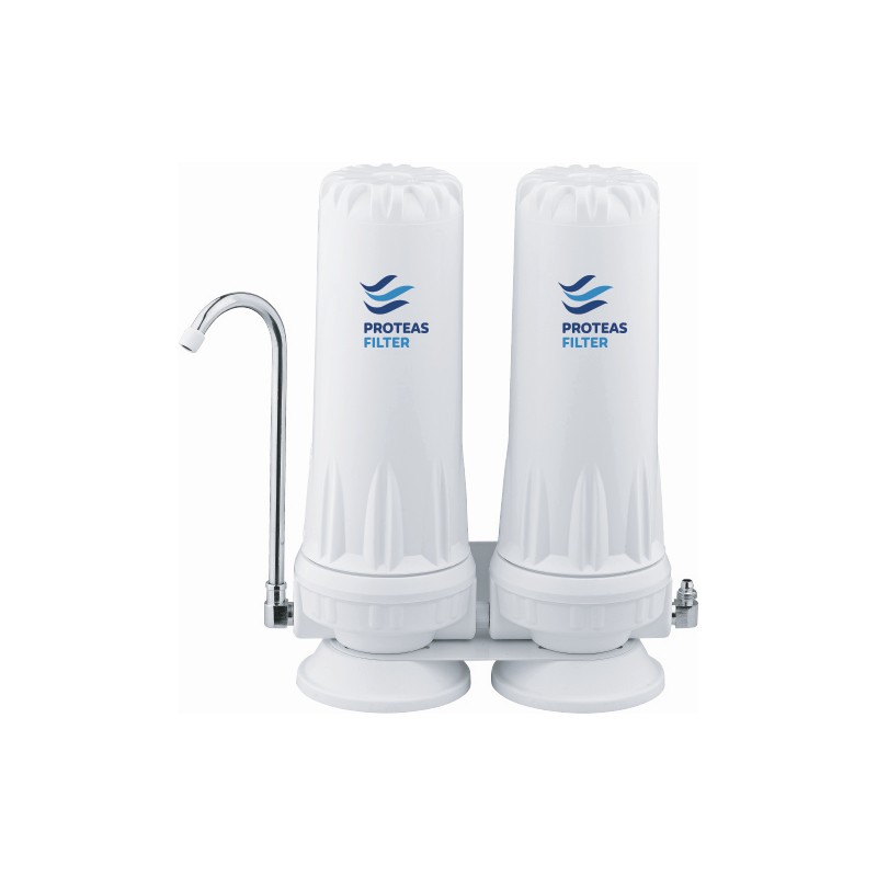 Double Countertop Water Filter - Proteas Filter επαγγελματικά & Οικιακά ...